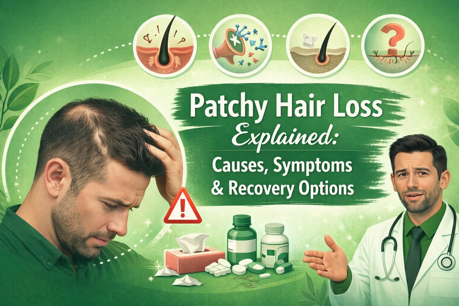 Patchy Hair Loss Explained: Causes, Symptoms & Recovery Options